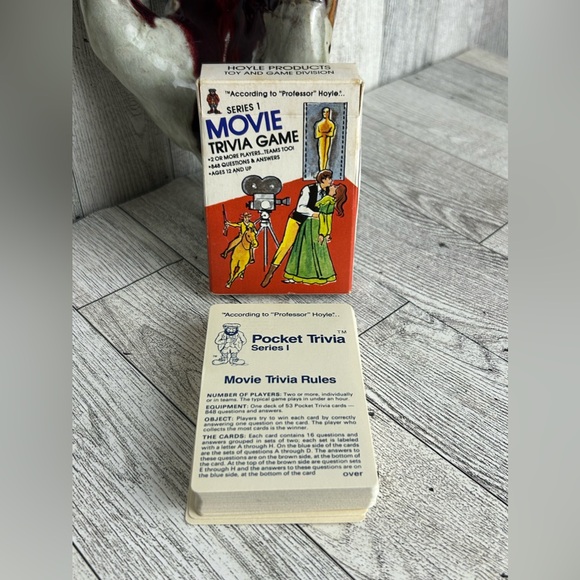 Hoyle | Games | Vintage 984 Professor Hoyles Movie Trivia Game Series 1 ...